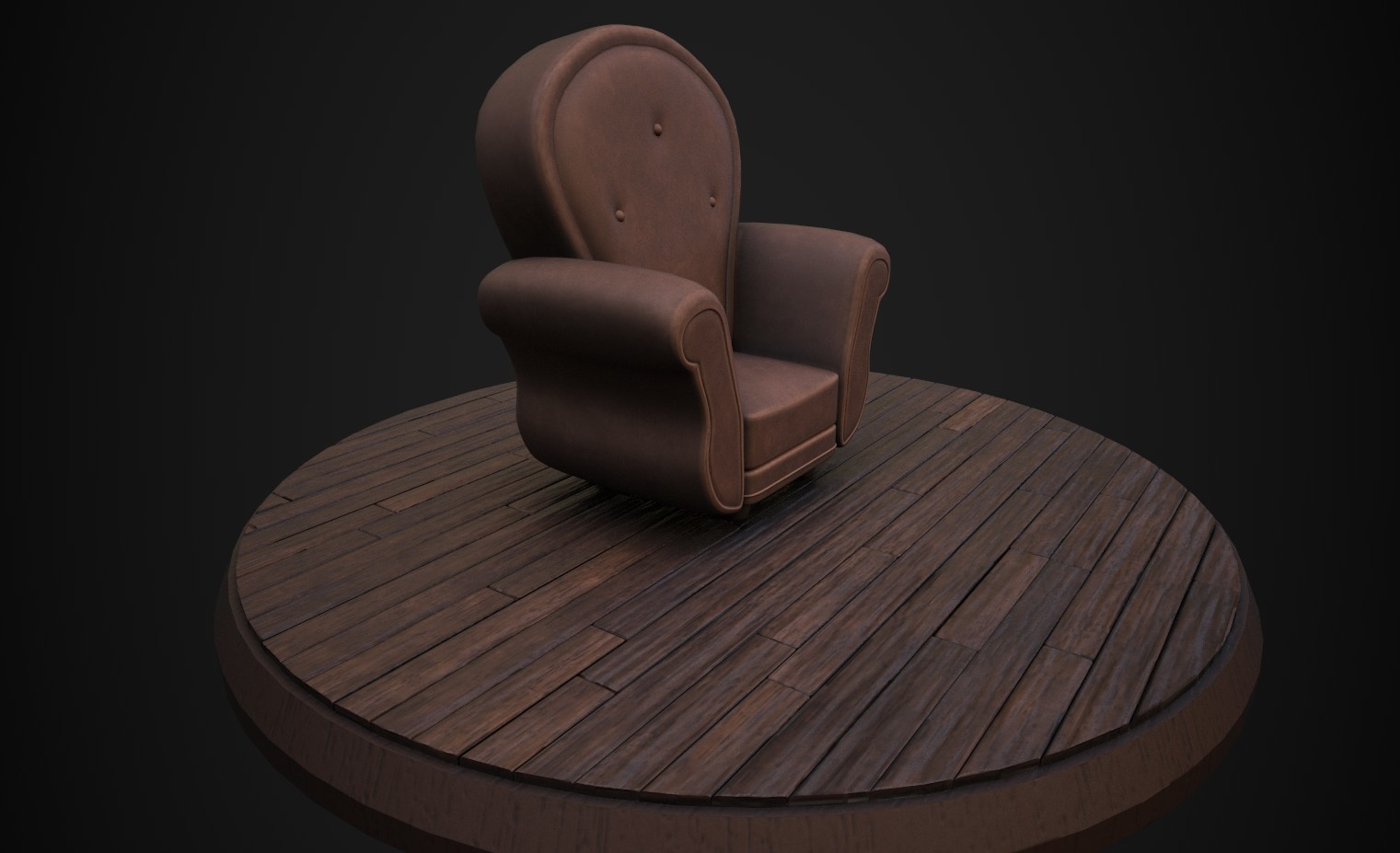 3d cartoon armchair