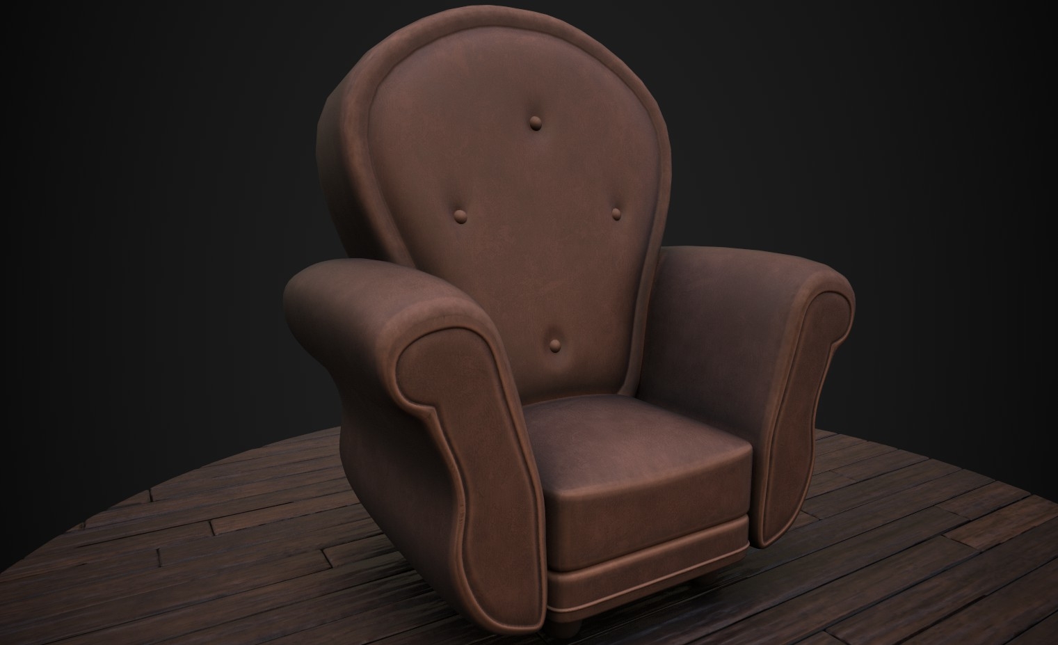 3d cartoon armchair