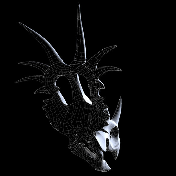 Styracosaurus skull model - TurboSquid 1337450