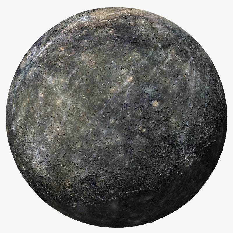 3D mercury planet - TurboSquid 1337445