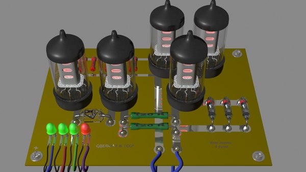 3D electronic lamp plate model - TurboSquid 1337602