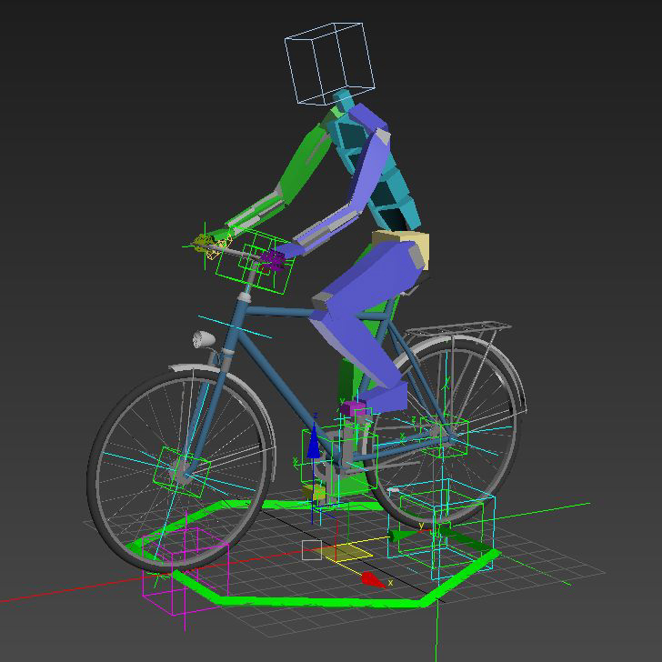 Cyclists animation rig 3D model - TurboSquid 1337644