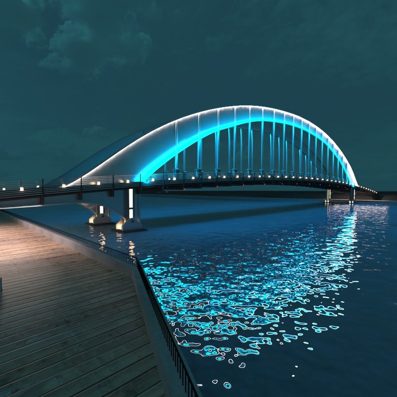 3D arch bridge model - TurboSquid 1337682
