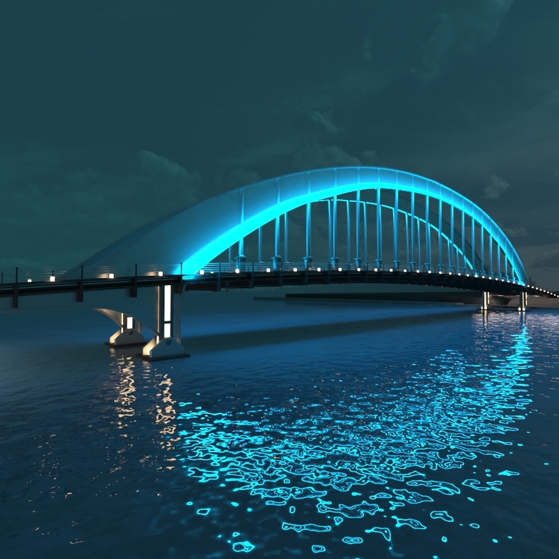 3D arch bridge model - TurboSquid 1337682