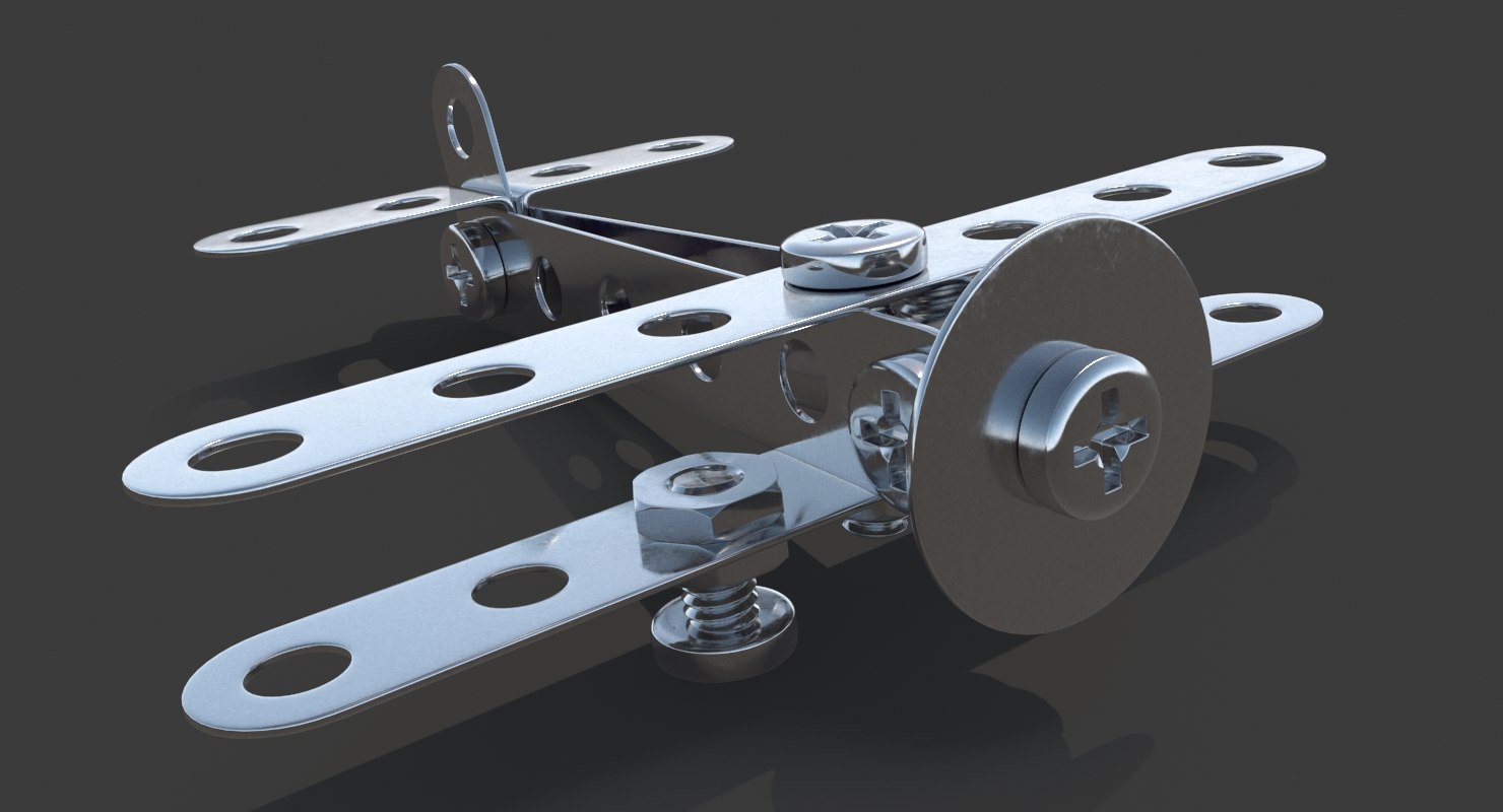 Airplane metal kit 3D model - TurboSquid 1334292