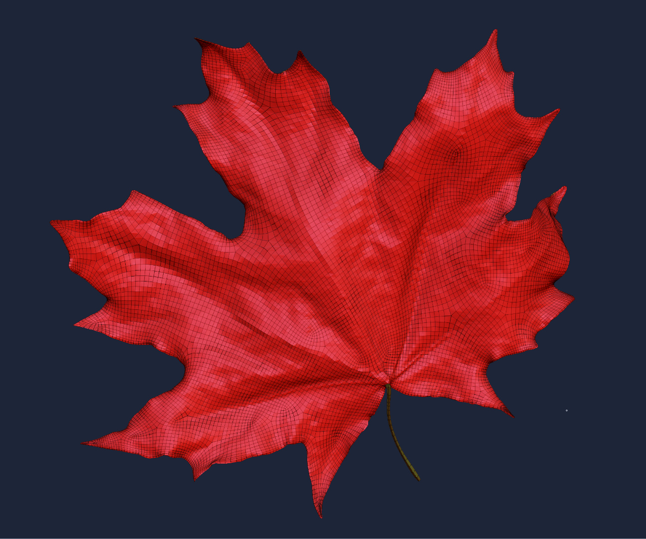 3D autumn maple leaf 1 model - TurboSquid 1337860