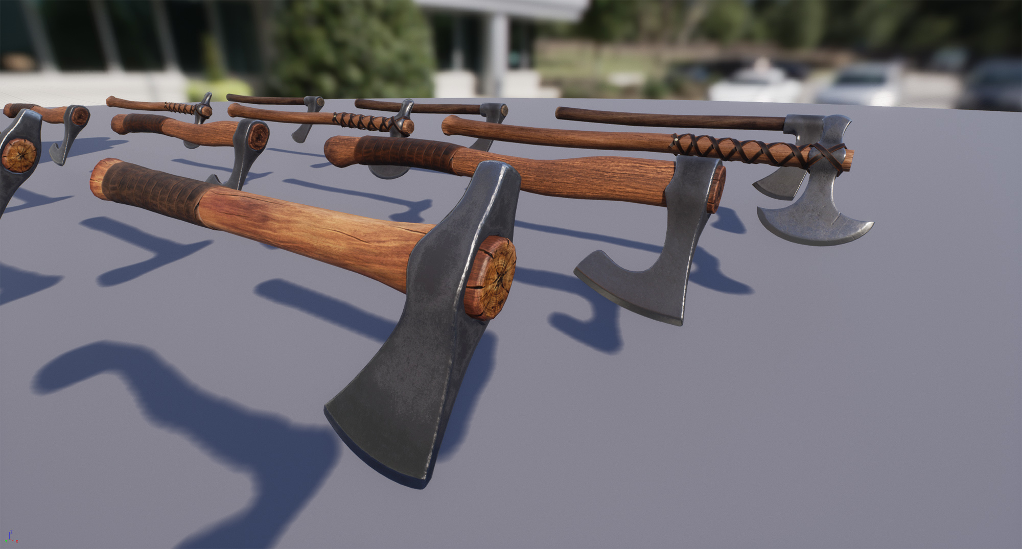 Ready axes pack ue4 3D model - TurboSquid 1337875