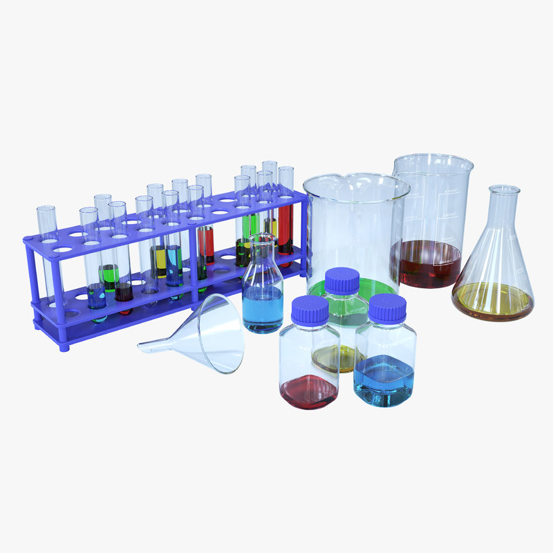 Lab glassware 3D model - TurboSquid 1337891