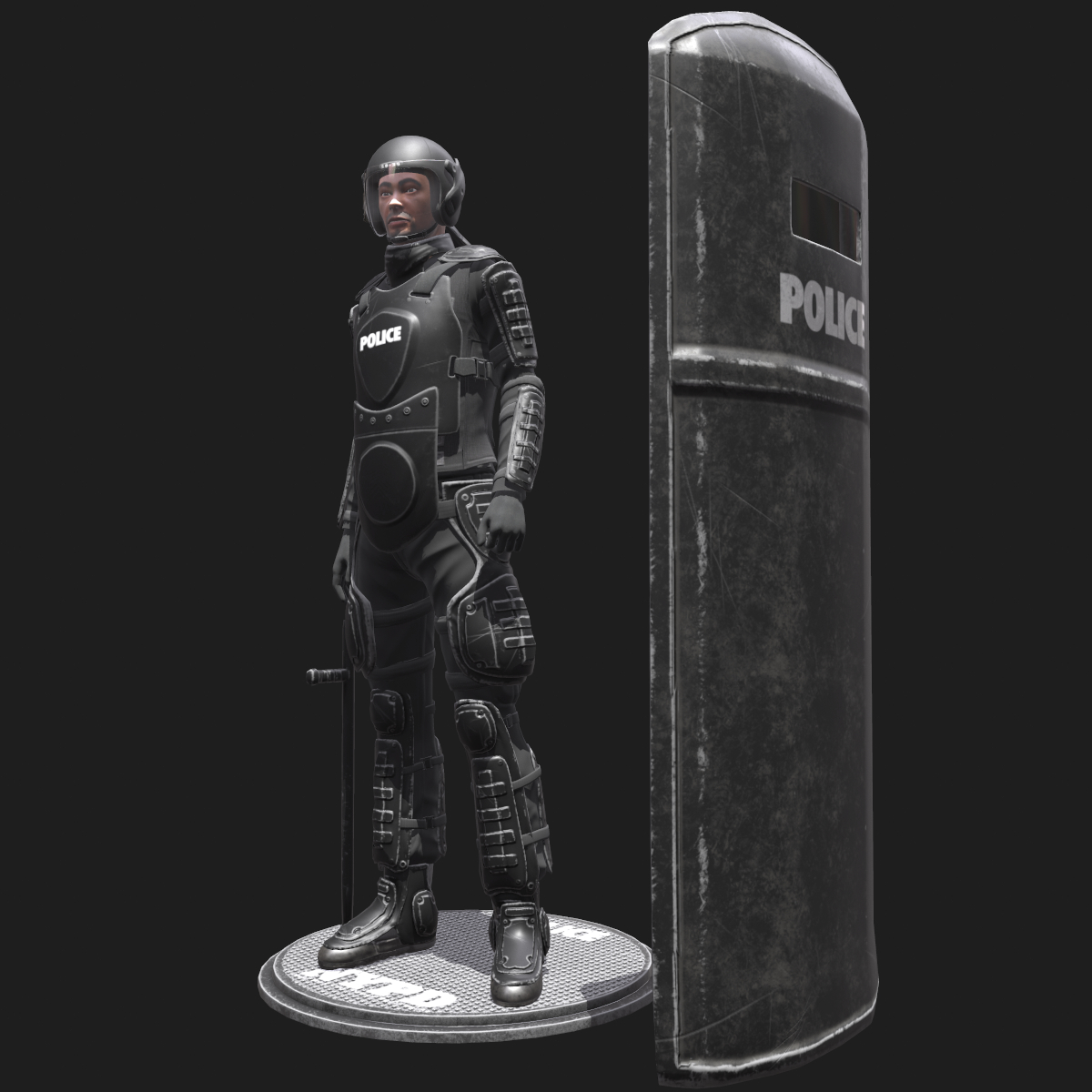 Character riot 3D model - TurboSquid 1338003