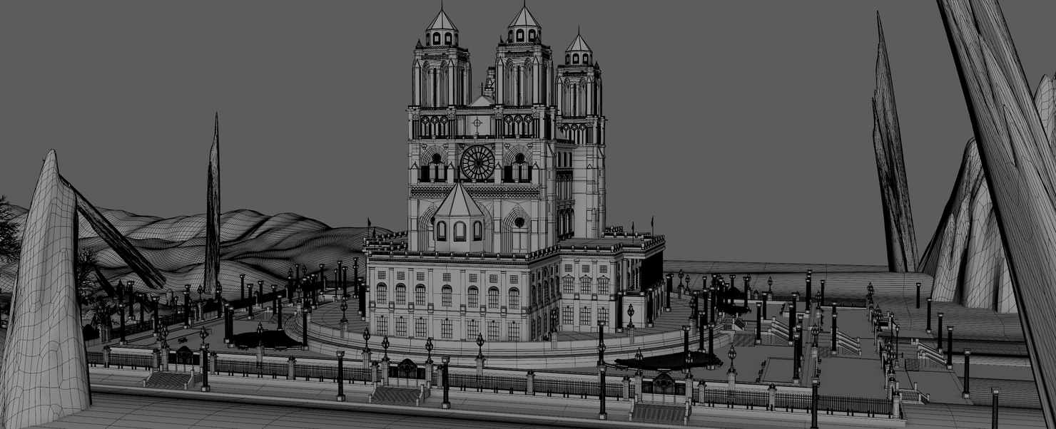 3D castle fantasy landscape - TurboSquid 1337883