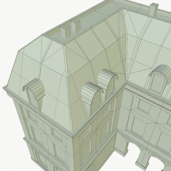 3D classical building model - TurboSquid 1337946
