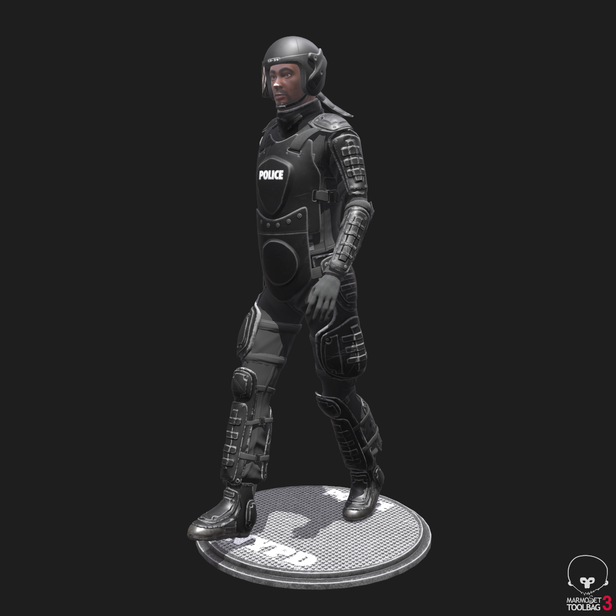 Character riot 3D model - TurboSquid 1338003