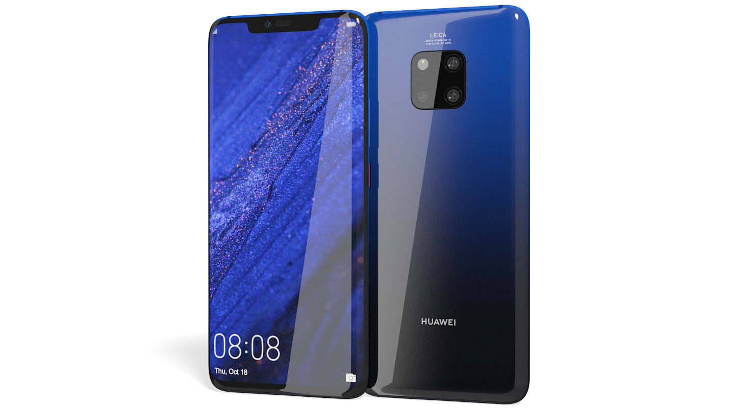 Realistic huawei mate 20 3D model - TurboSquid 1337979