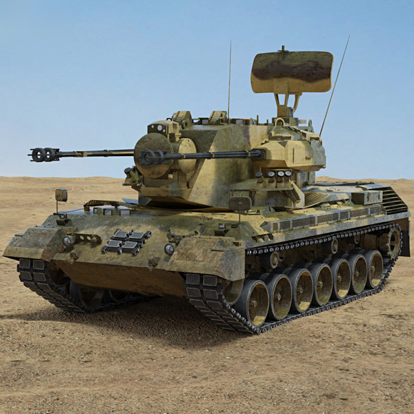 Flakpanzer Gepard 1A2 3D 모델 - TurboSquid 1338252