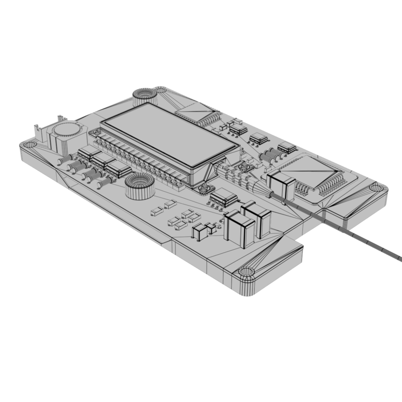 Printed circuit board tunable 3D model - TurboSquid 1338276