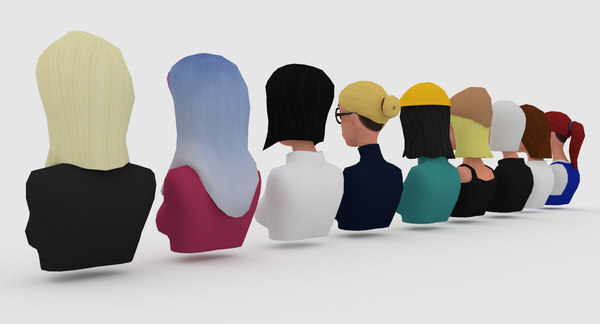 Vr female character avatars model - TurboSquid 1338522