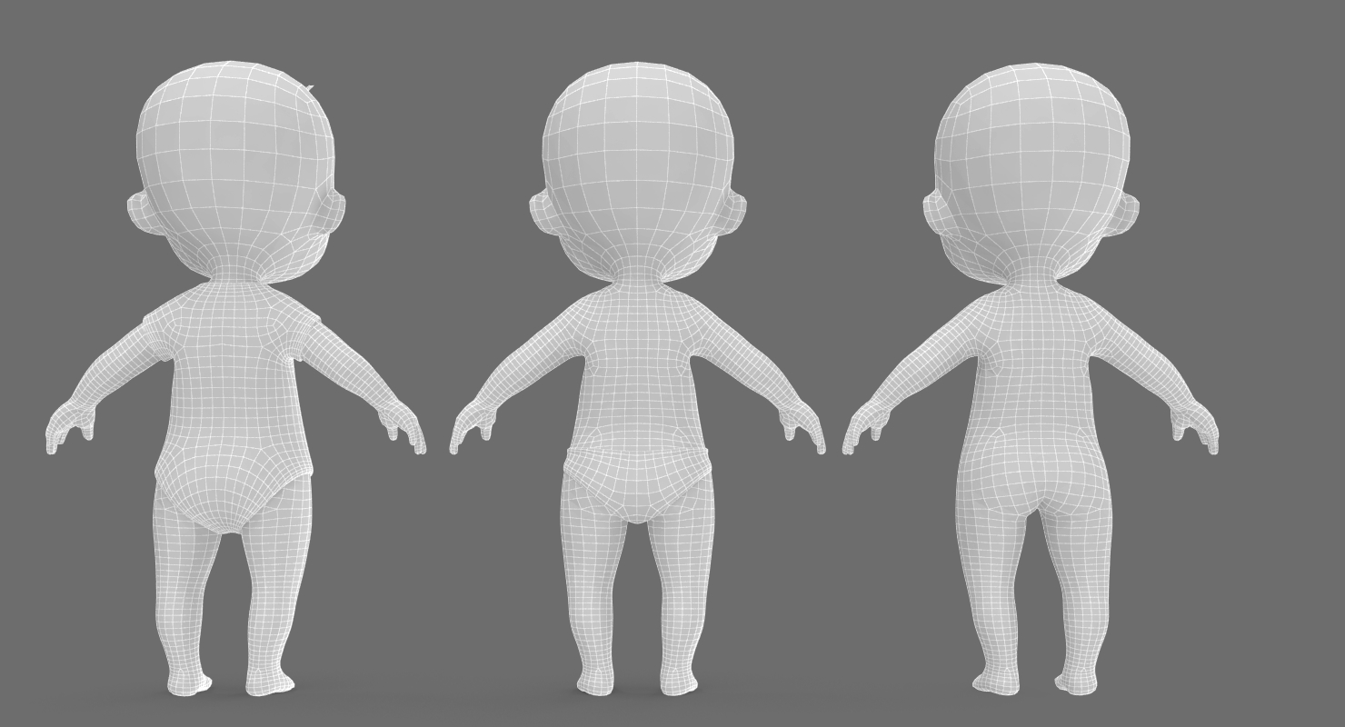 3D cartoon baby boy model - TurboSquid 1338721