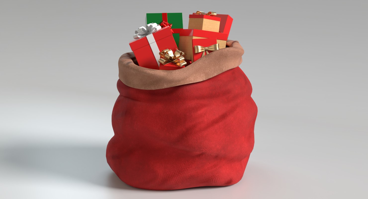 Santa s bag 3D - TurboSquid 1338712
