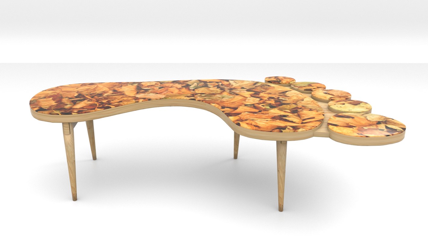 Free 3D design footprint coffee table - TurboSquid 1338835
