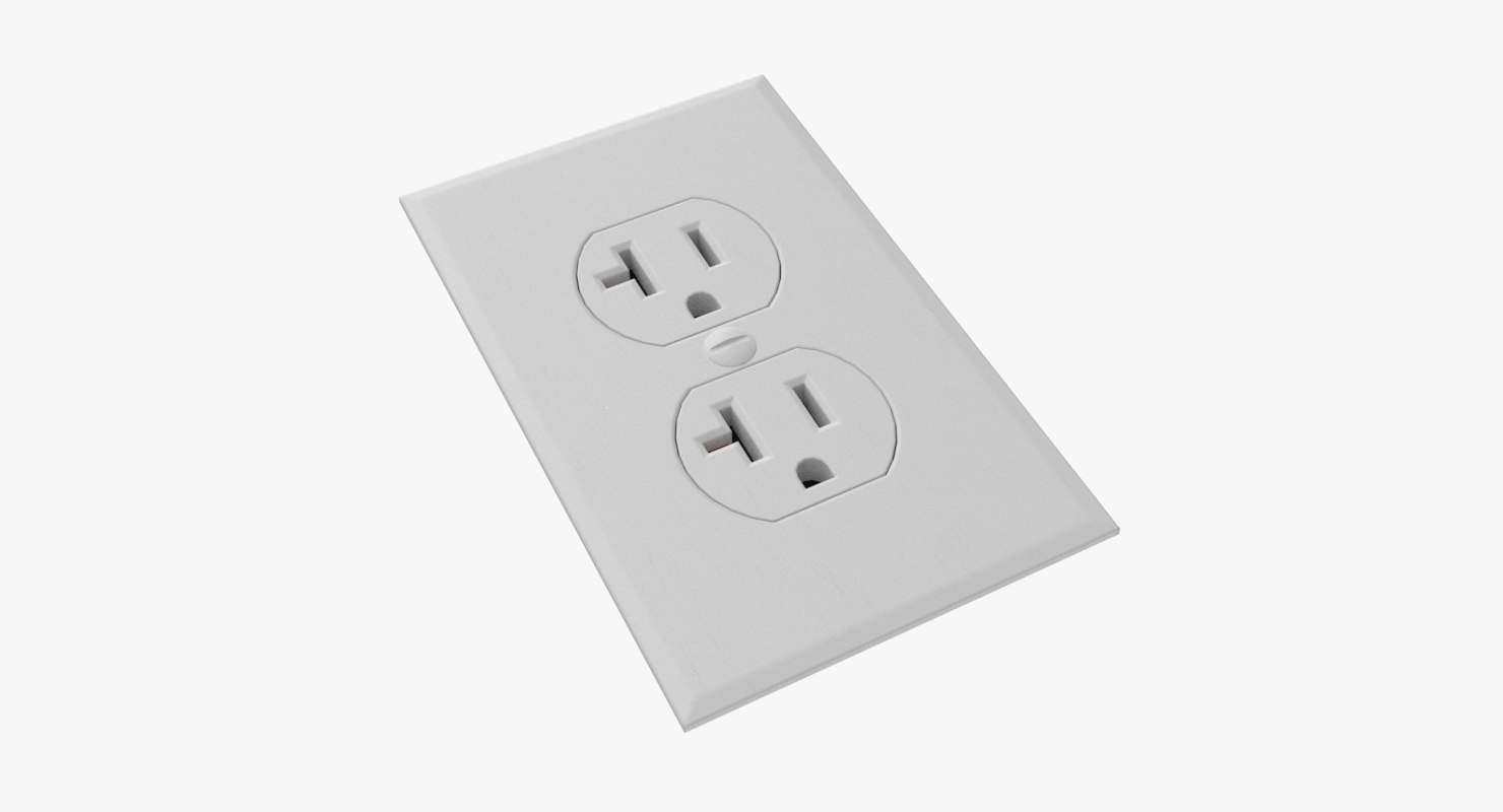 Electrical socket 3D model - TurboSquid 1338827