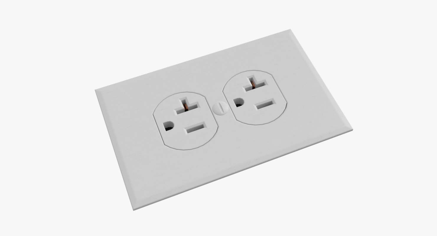 Electrical socket 3D model - TurboSquid 1338827