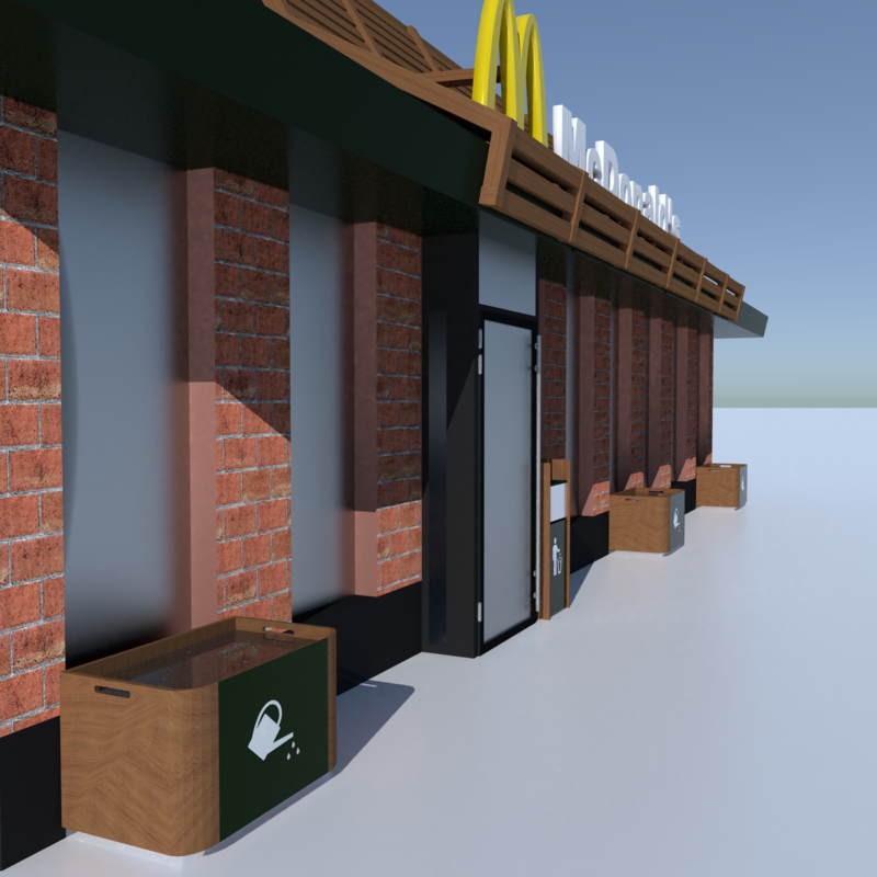 3D model mcdonalds restaurant - TurboSquid 1310902