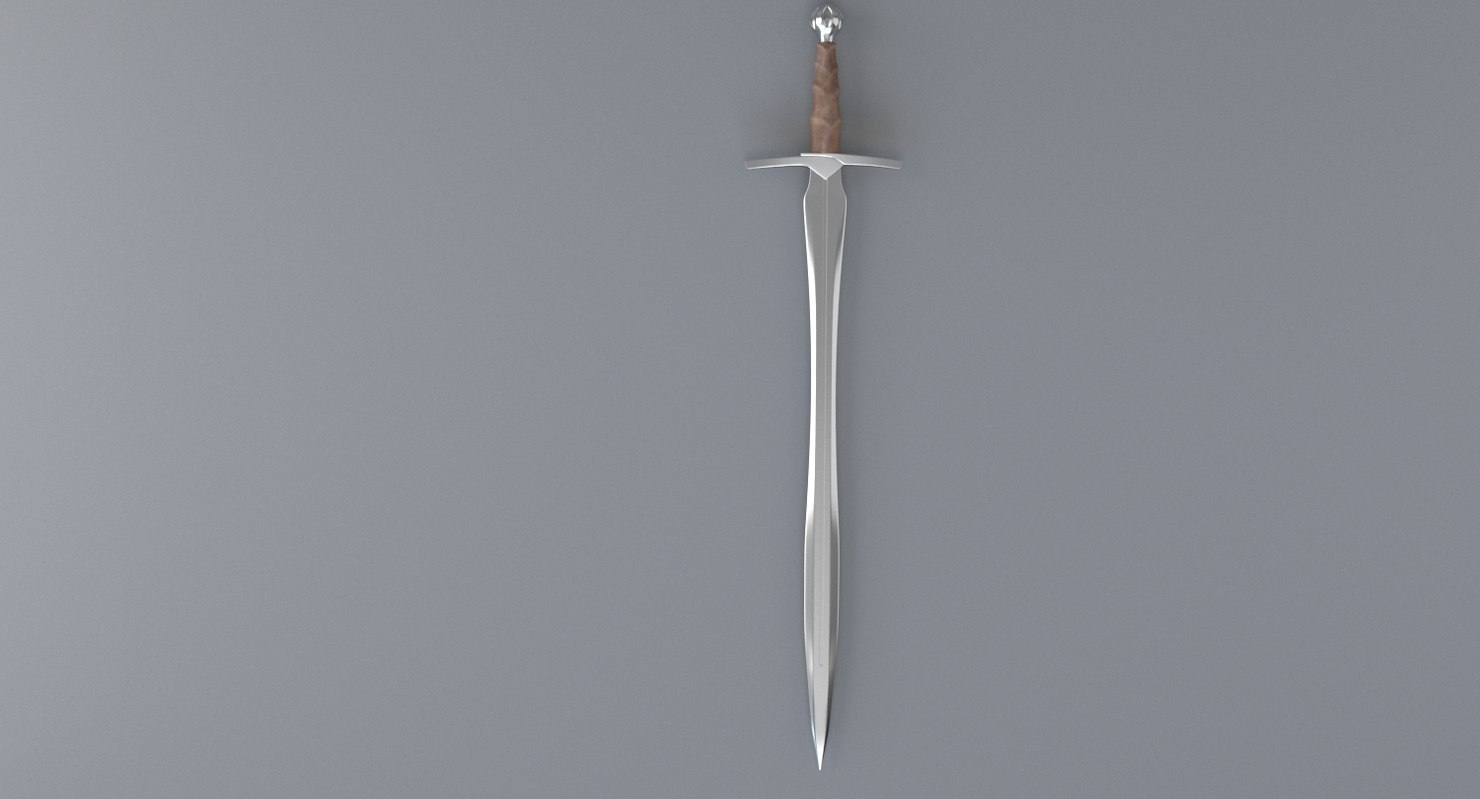 Leaf sword 3D model - TurboSquid 1339320