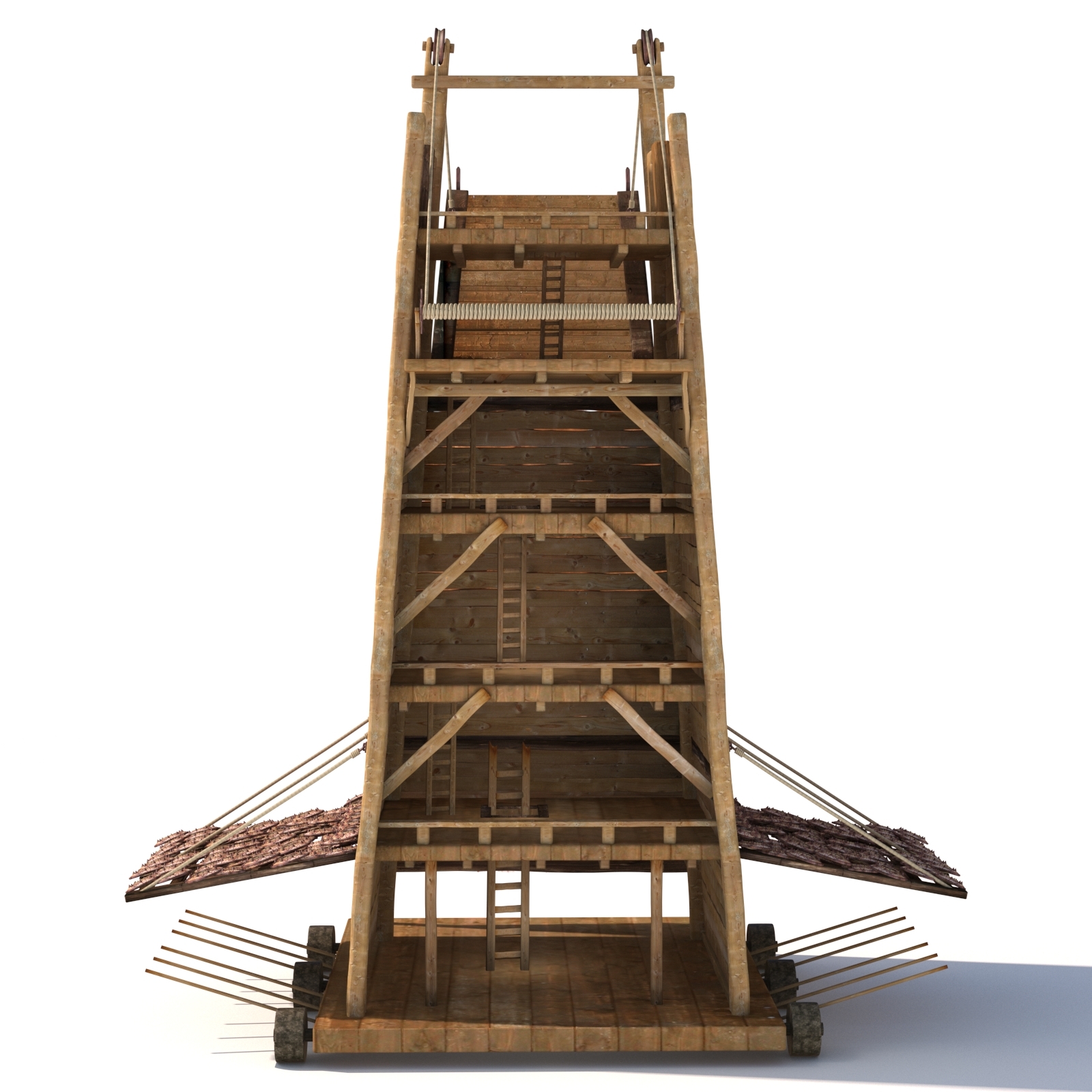 3D siege tower model - TurboSquid 1339016
