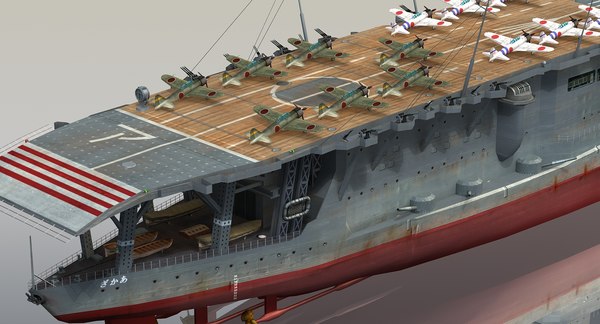 3D akagi kaga hiryu soryu - TurboSquid 1339135