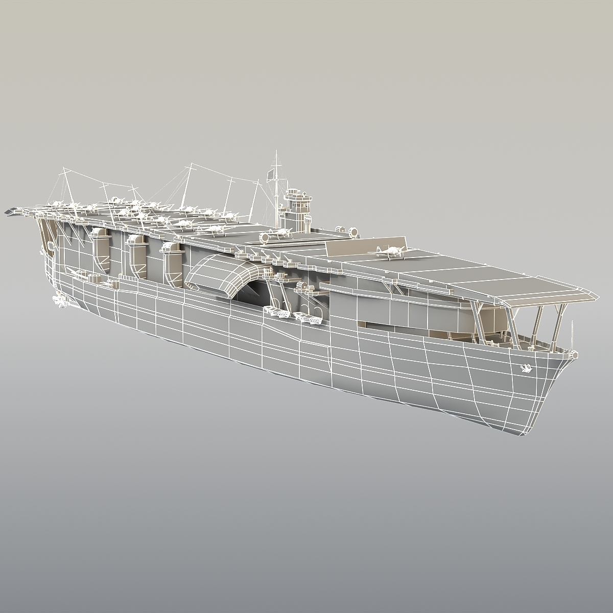 3D akagi kaga hiryu soryu - TurboSquid 1339135