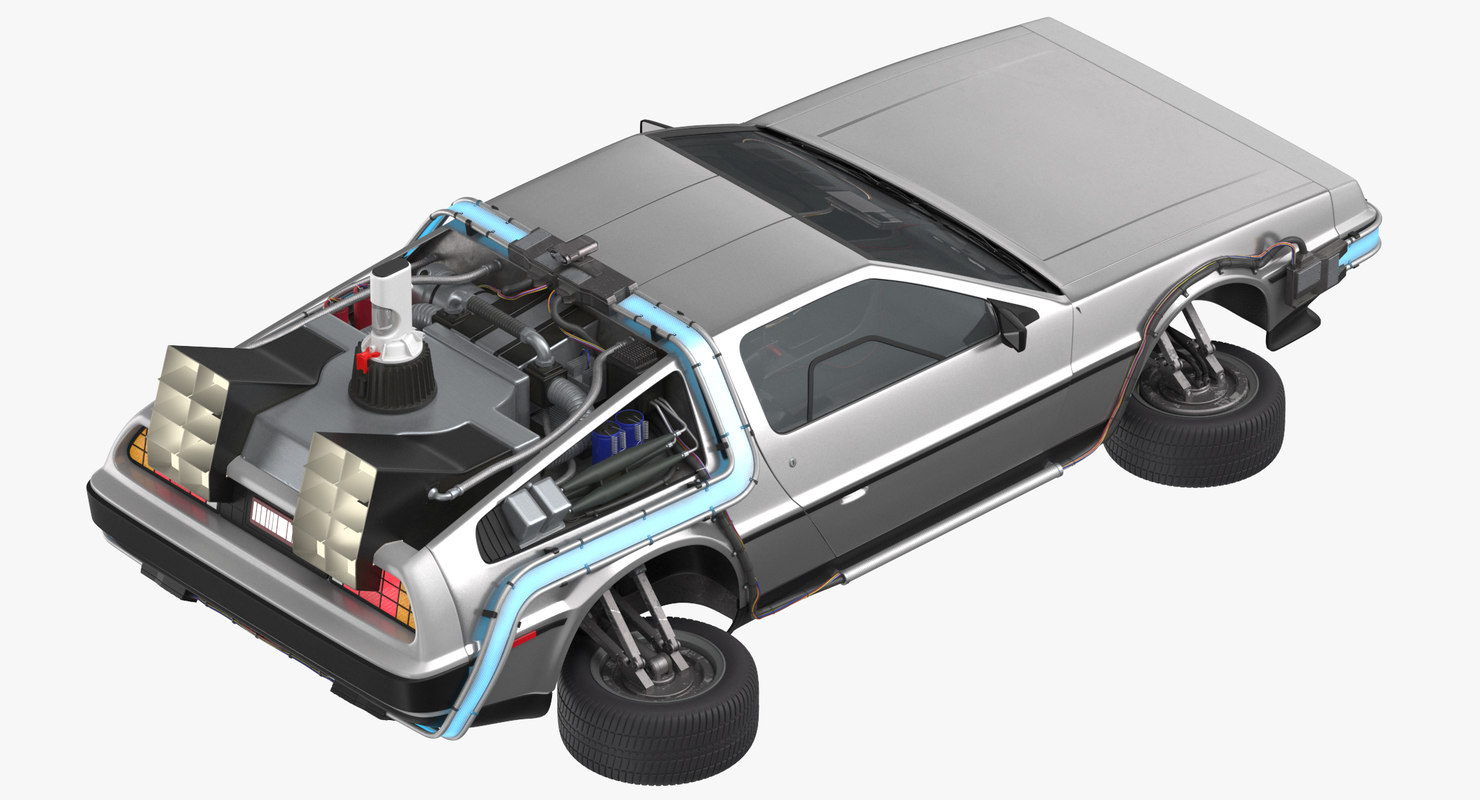 3D delorean flying model - TurboSquid 1339172