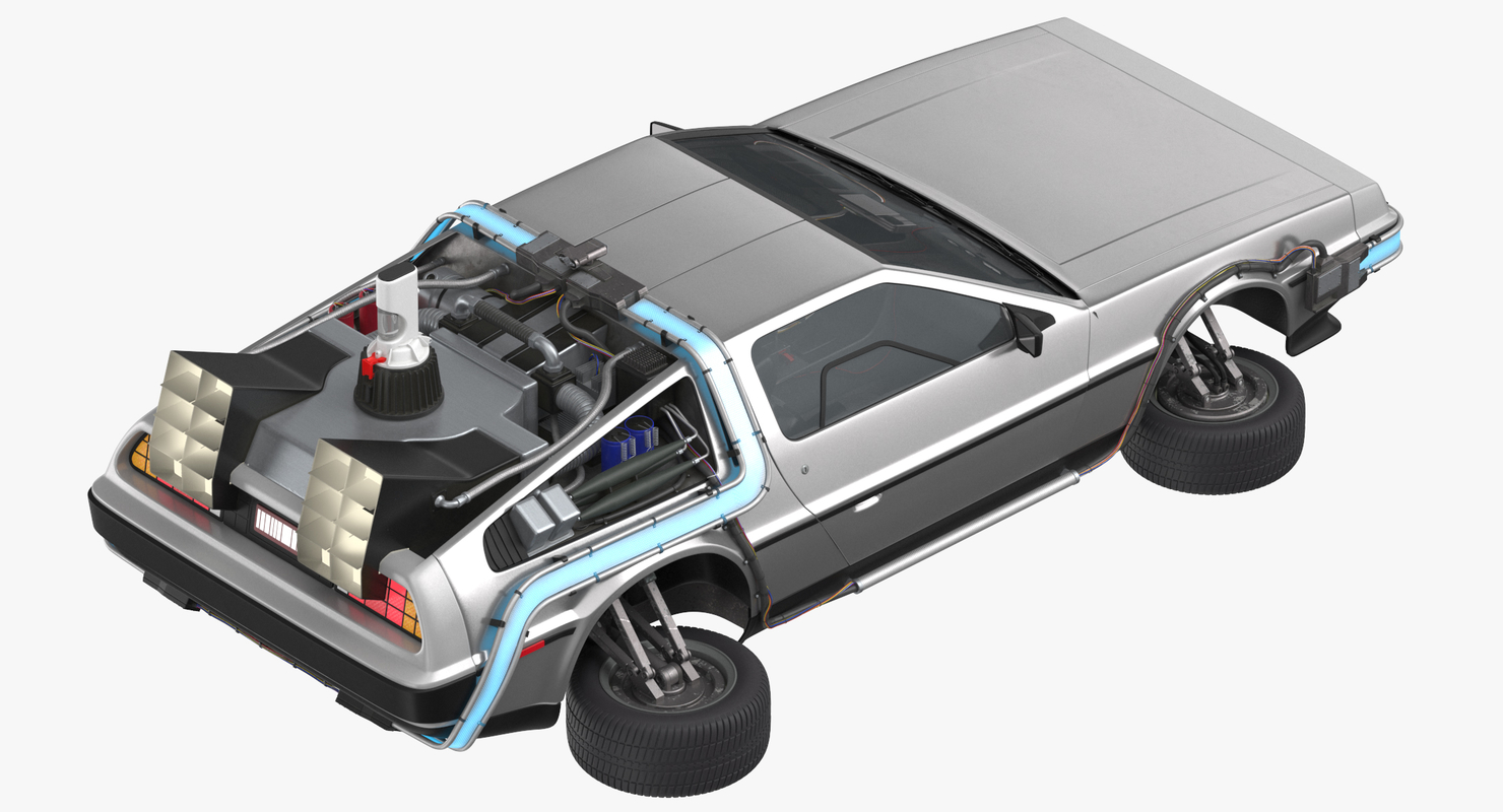 3D delorean flying model - TurboSquid 1339172