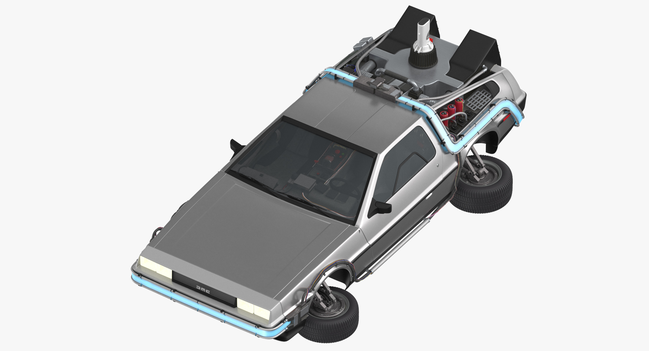 3D delorean flying model - TurboSquid 1339172