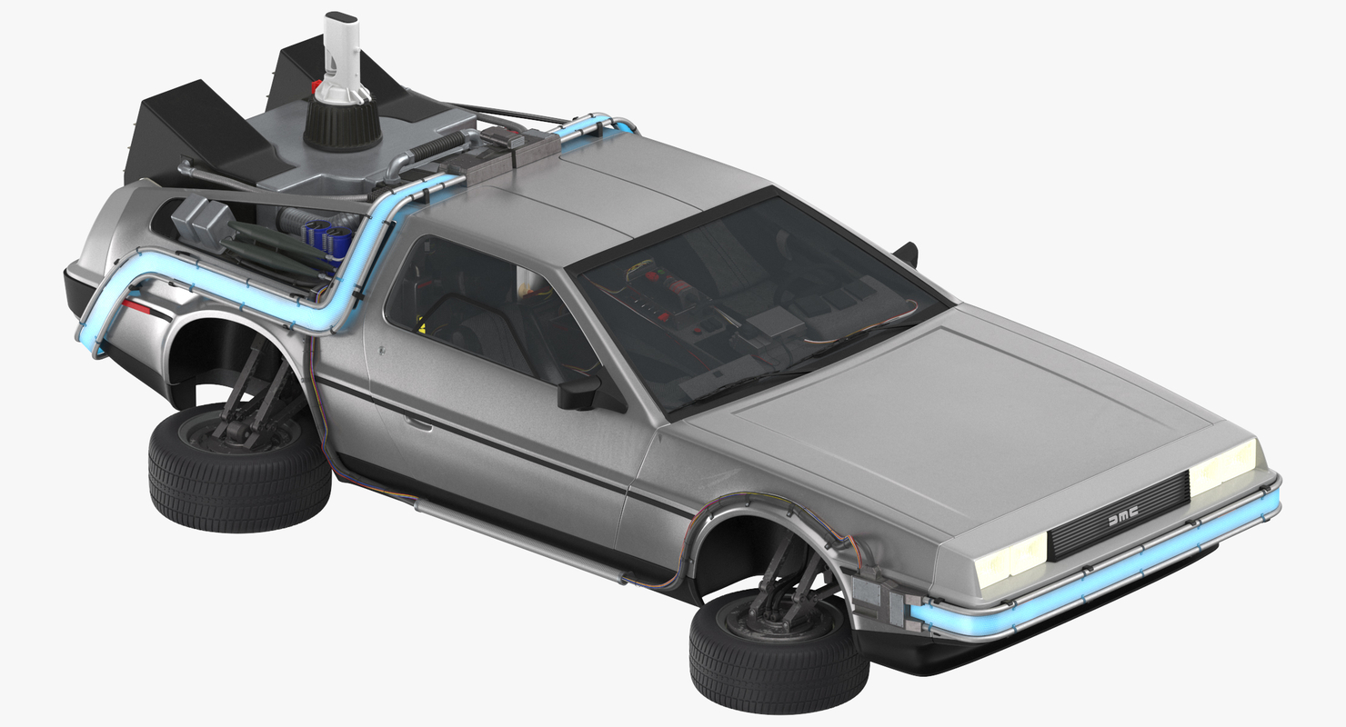 3D delorean flying model - TurboSquid 1339172