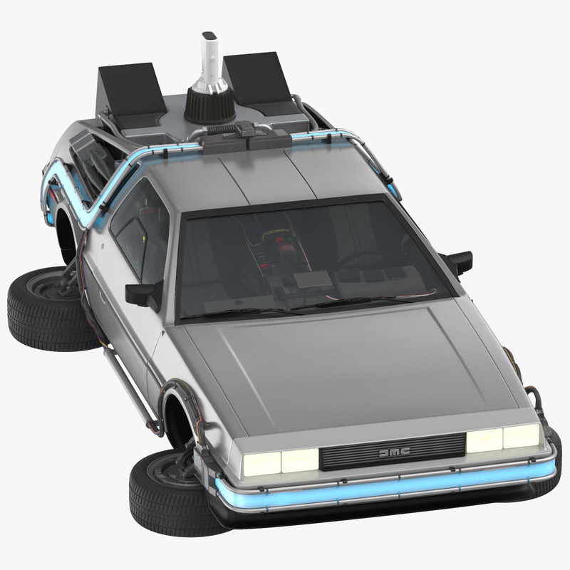 3D delorean flying model - TurboSquid 1339172