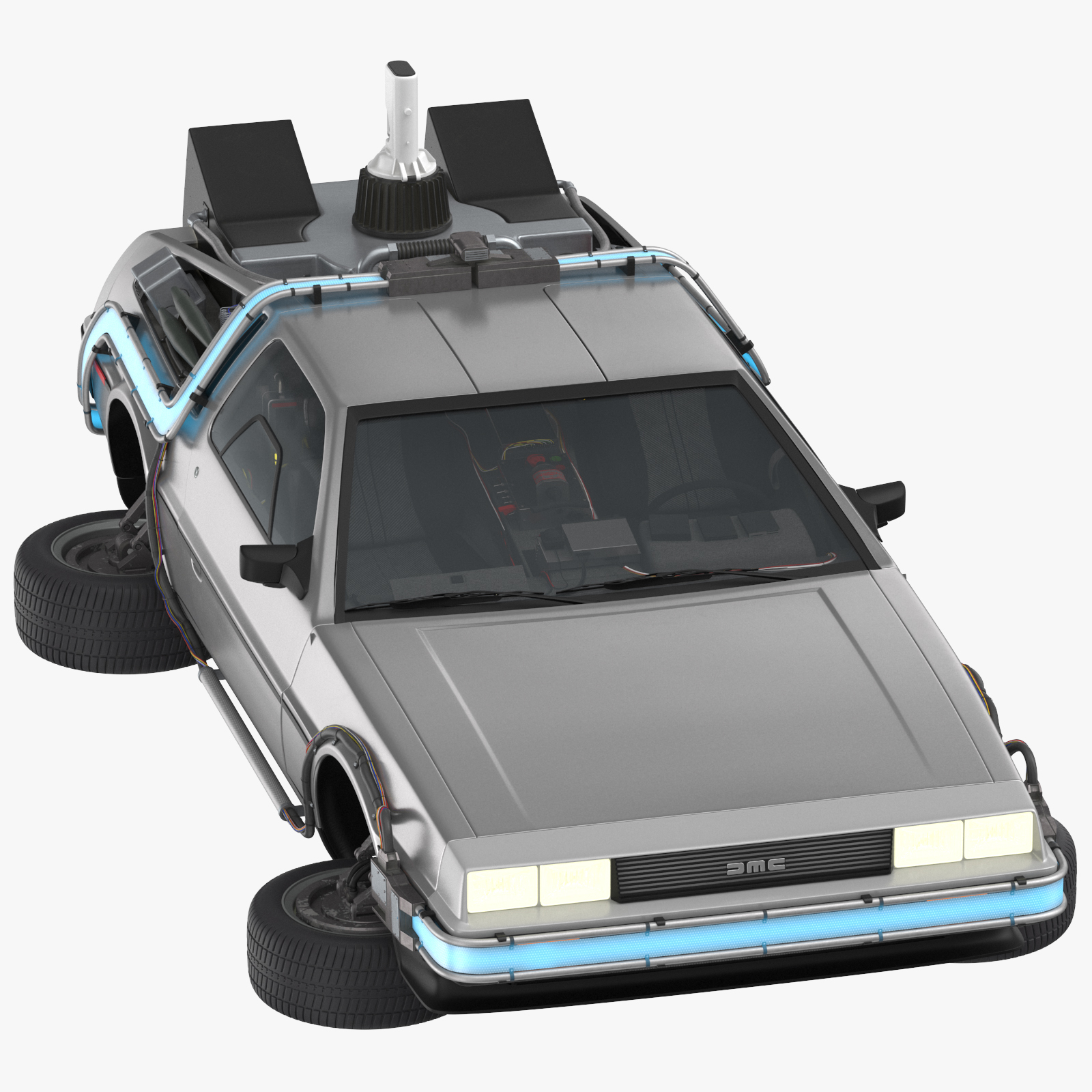 3D delorean flying model - TurboSquid 1339172
