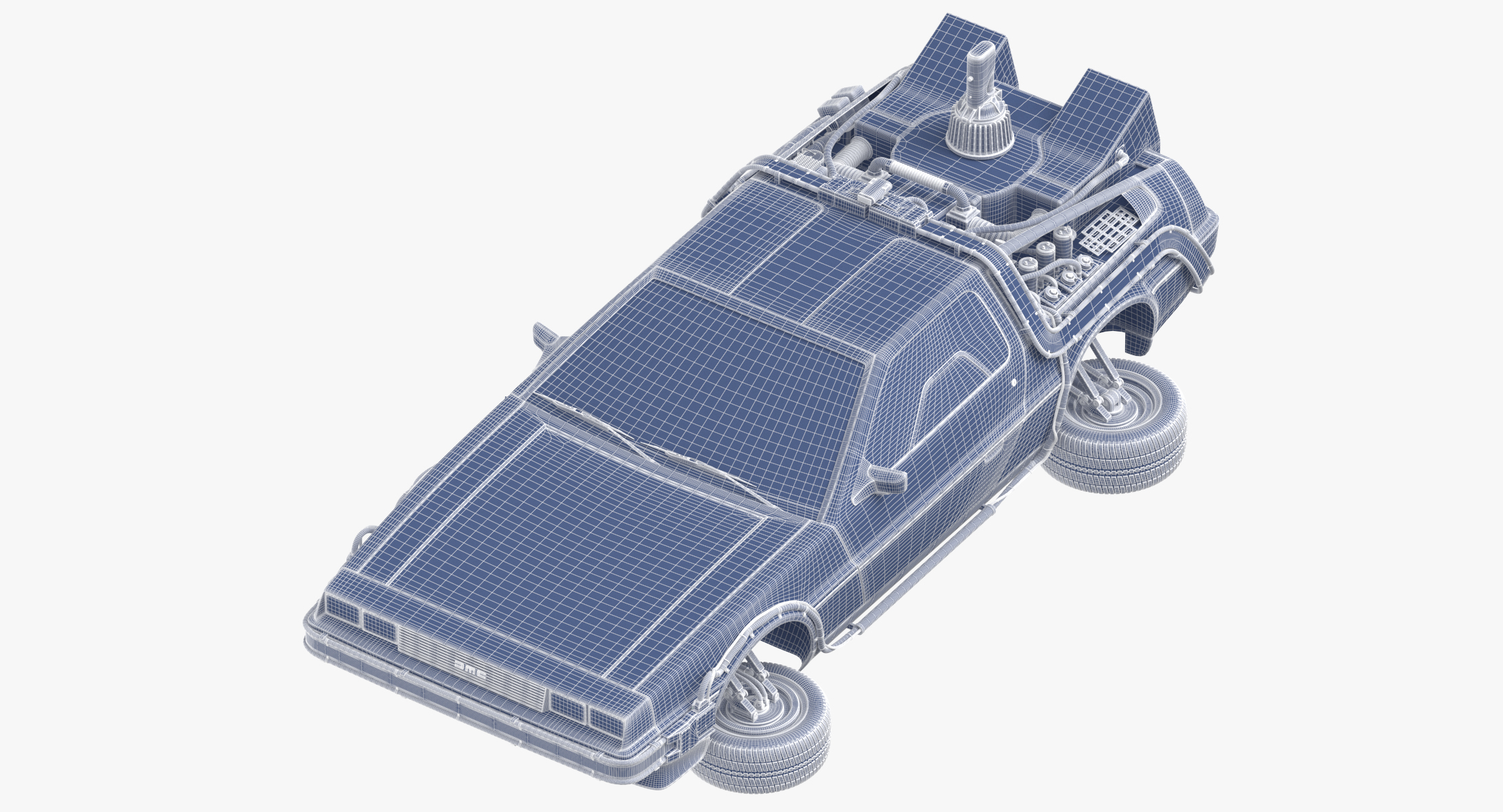 DeLorean Flying 3D 모델 - TurboSquid 1339172