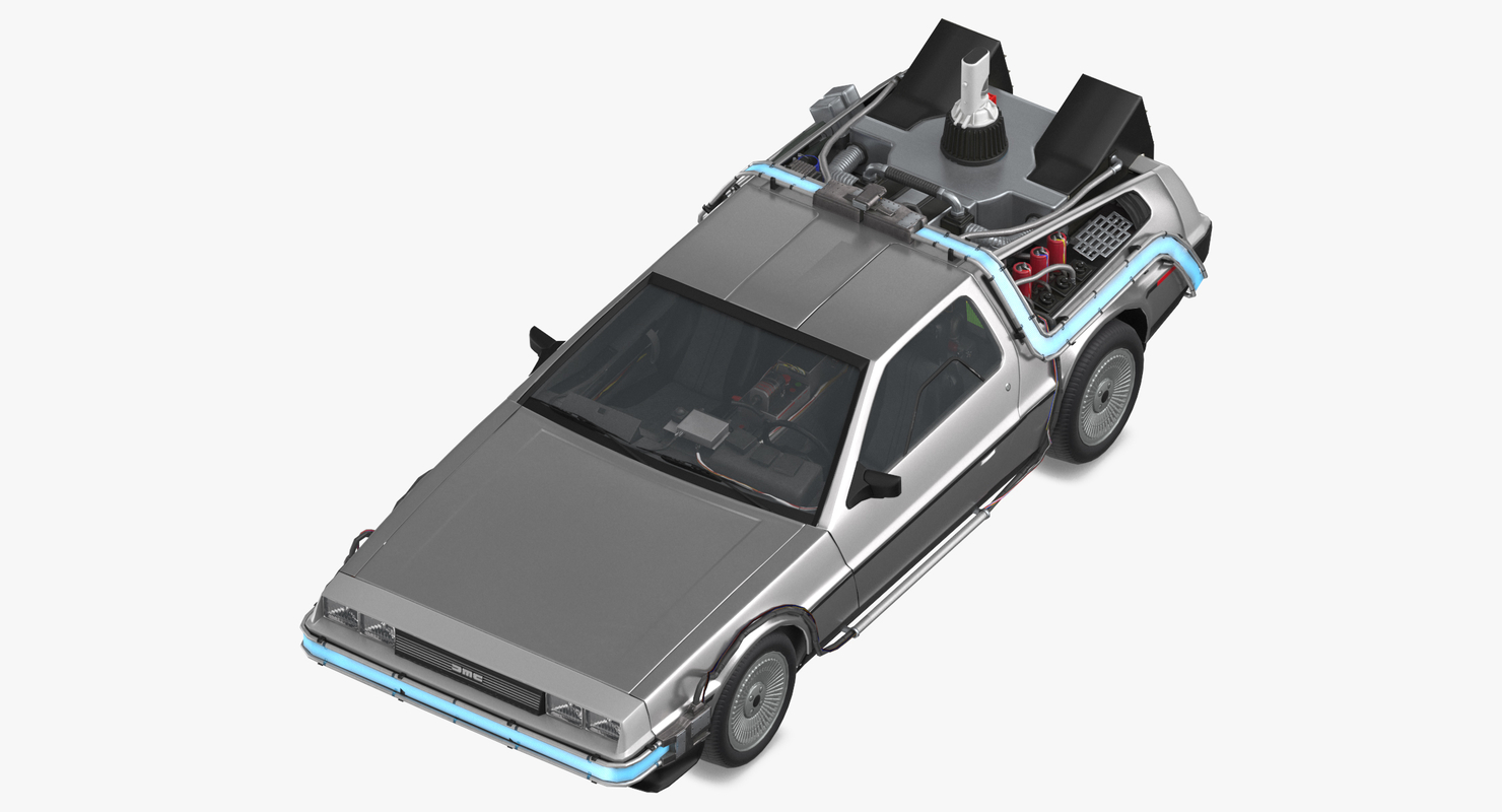 Delorean driving 3D model - TurboSquid 1339178