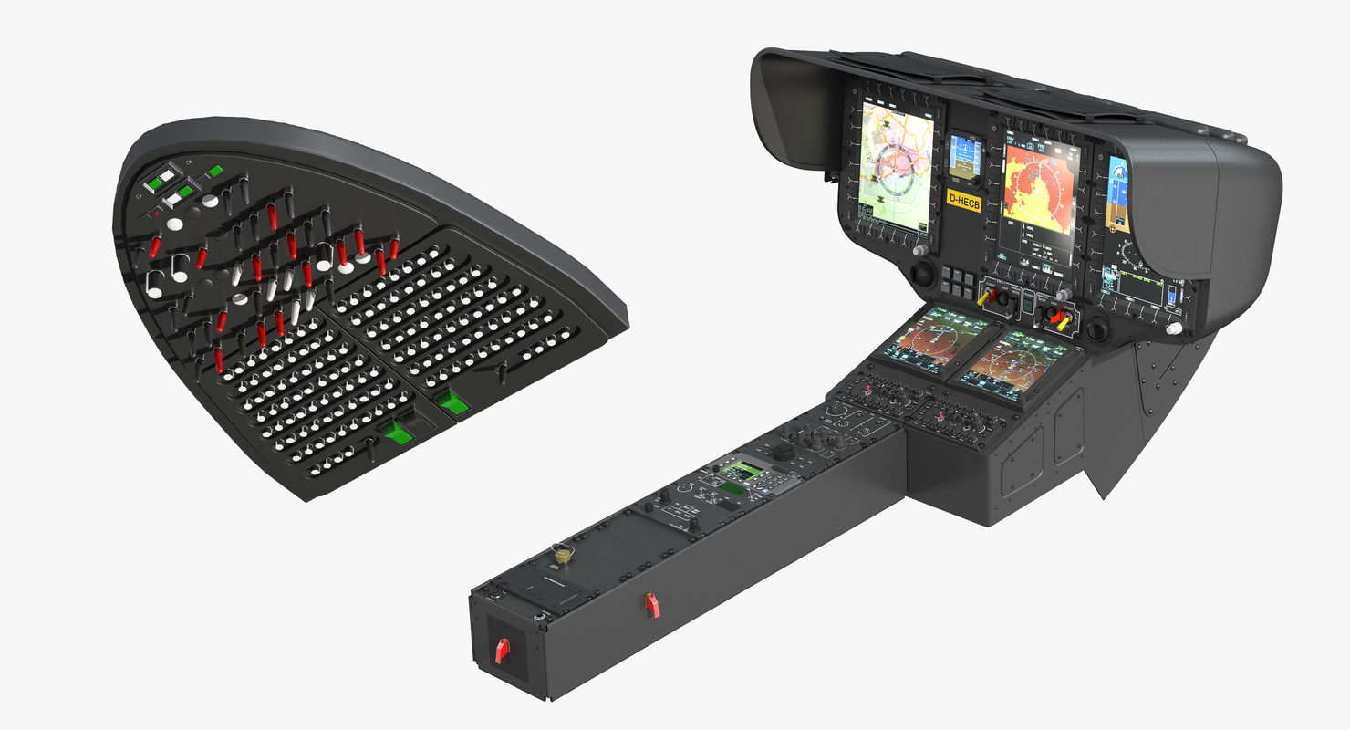 Airbus H145 Hubschrauber-Cockpit 3D-Modell - TurboSquid 1339405