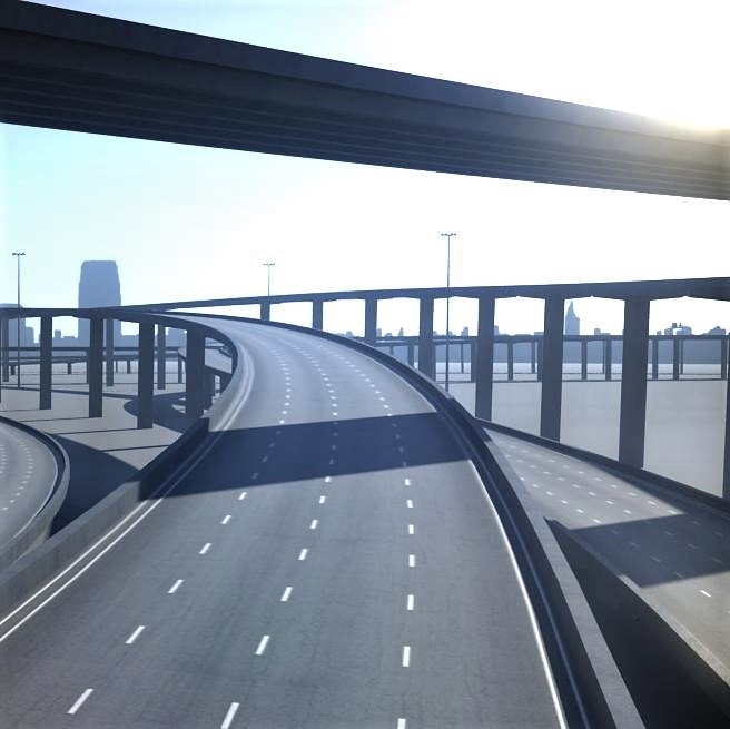 Freeway 3D model - TurboSquid 1339413