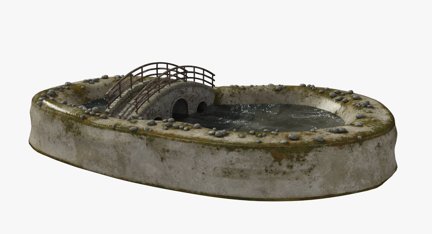 3D pond nature architecture - TurboSquid 1339502
