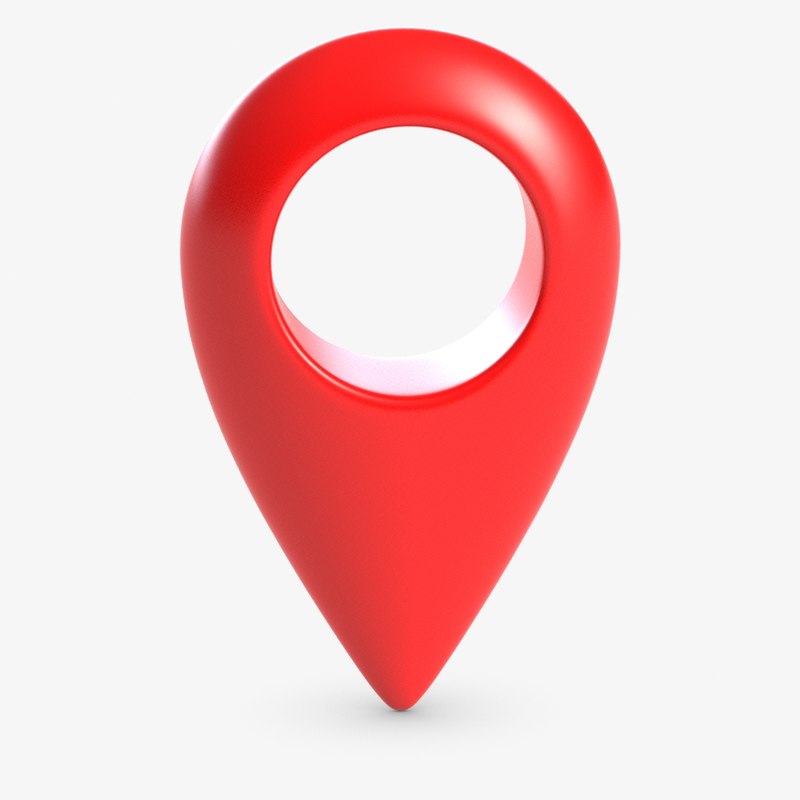 3D gps geo marker icon model - TurboSquid 1339566
