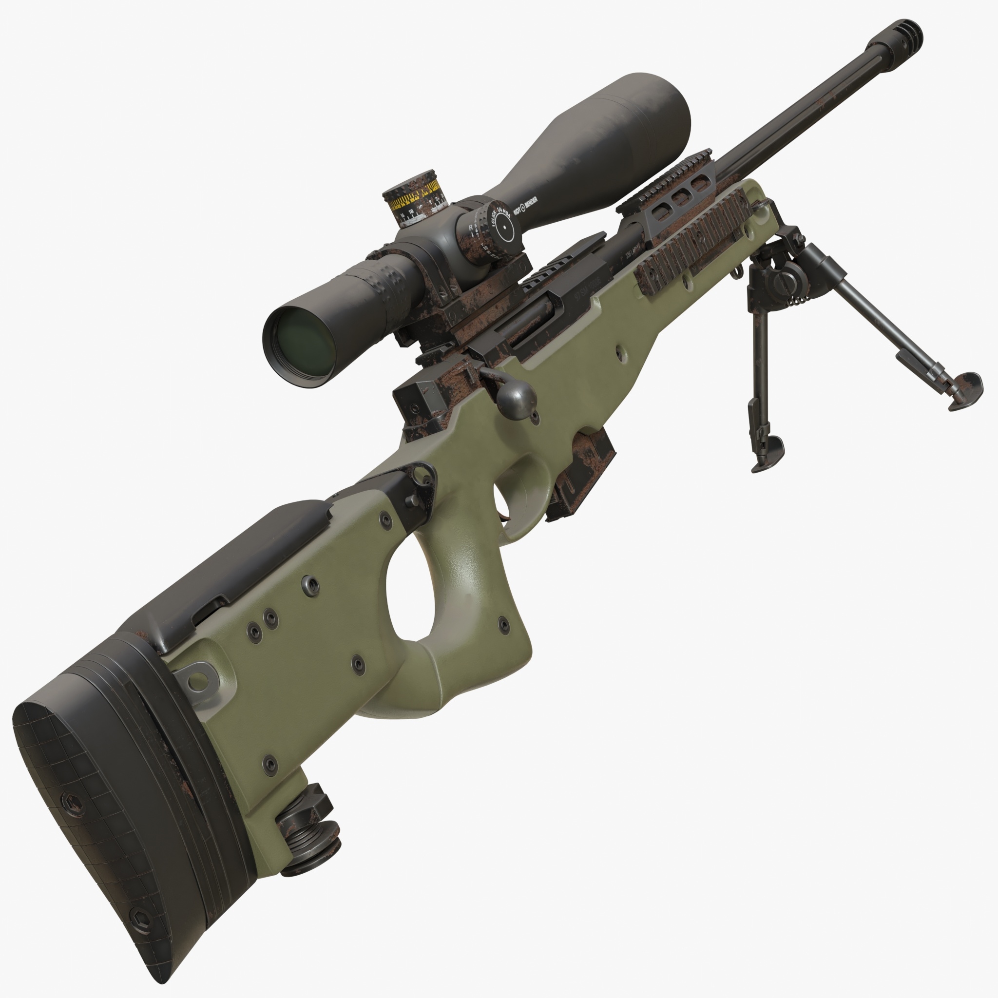 Realistic l96a1 338 lapua 3D - TurboSquid 1339658