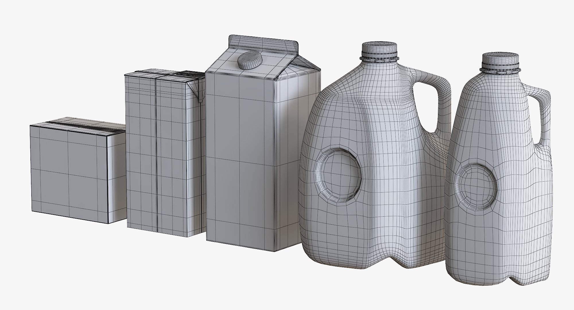 Milk dairy 3D model - TurboSquid 1339675