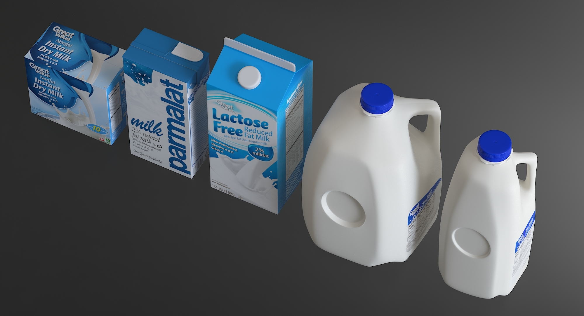 Milk dairy 3D model - TurboSquid 1339675