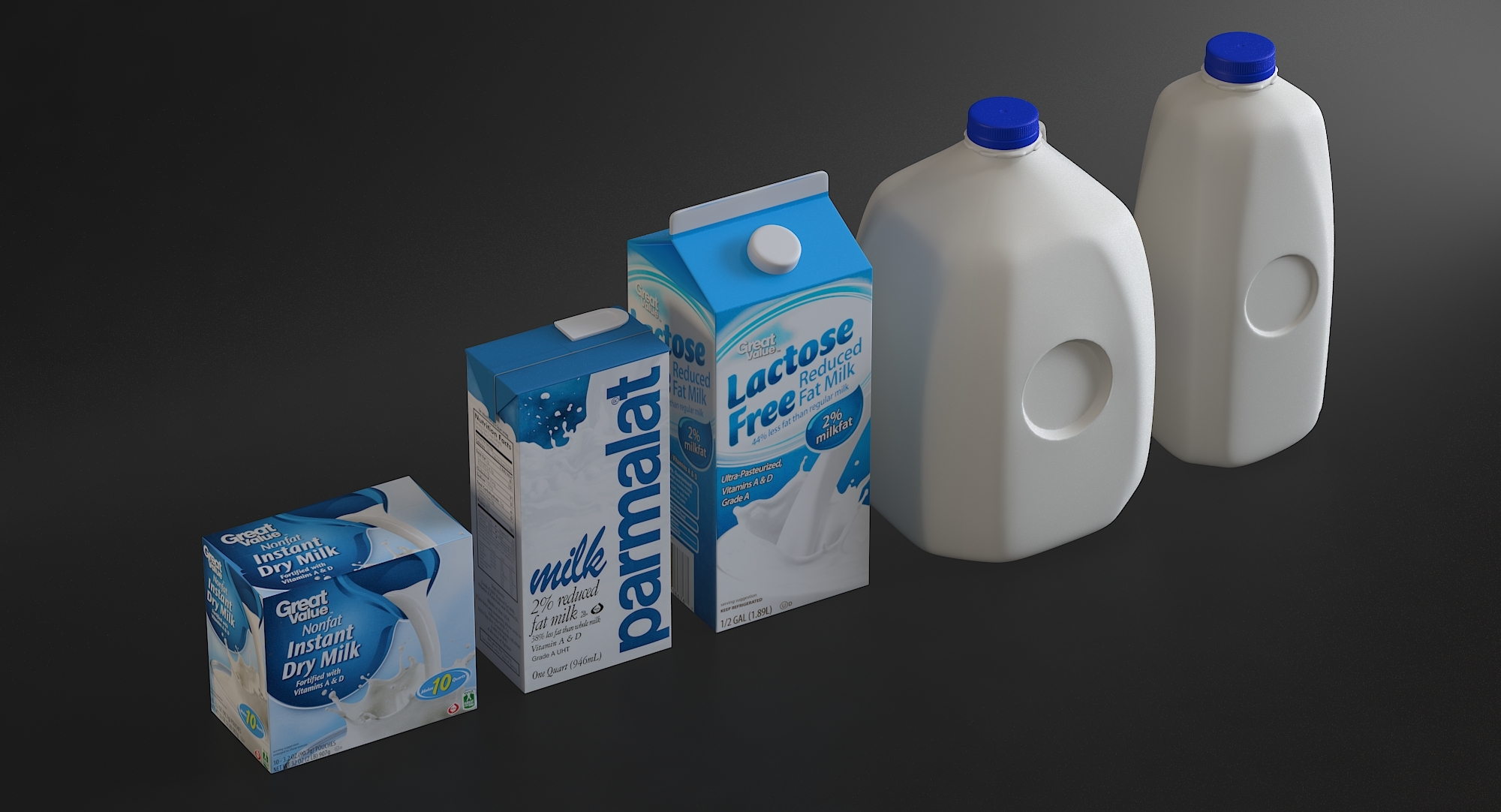 Milk dairy 3D model - TurboSquid 1339675