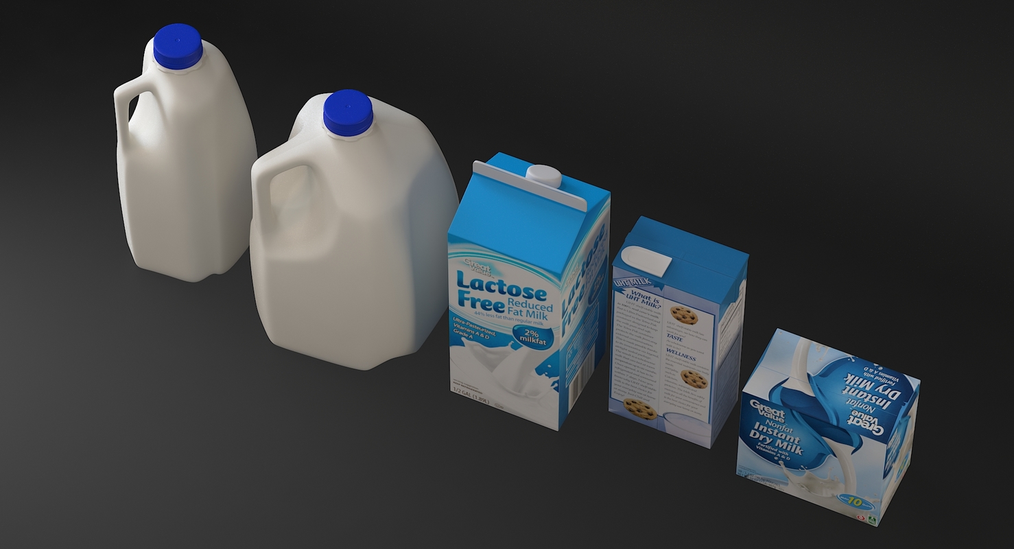 Milk dairy 3D model - TurboSquid 1339675