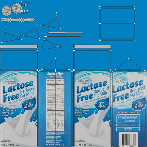 Milk dairy 3D model - TurboSquid 1339675