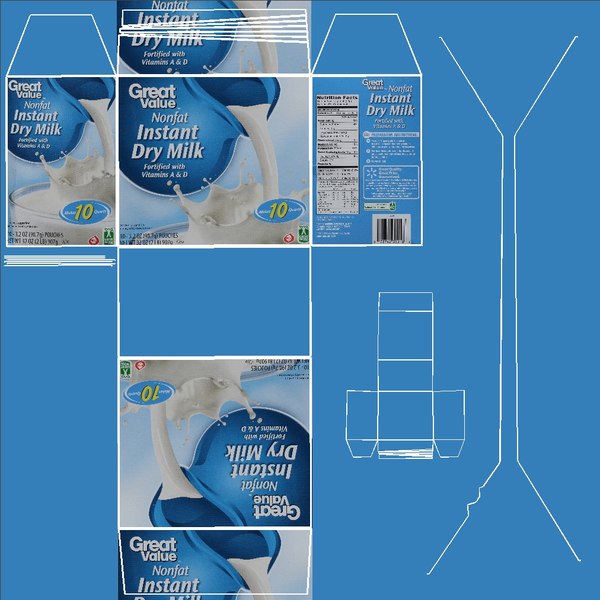 Milk dairy 3D model - TurboSquid 1339675