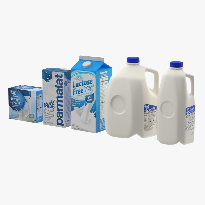 Milk dairy 3D model - TurboSquid 1339675